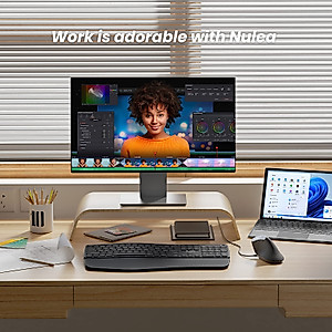 Nulea M504 Wired Vertical Mouse, USB Ergonomic Optical Mouse with 4 Adjustable DPI, 11 RGB Backlight Modes, Compatible for Laptop, PC, Desktop, Mac, Grey