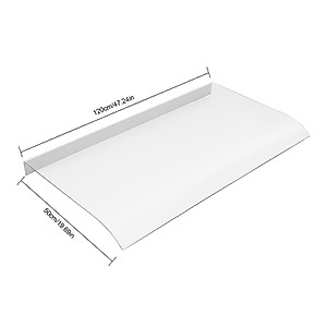 Awning Canopy, Clear Rain Shelter, Window Awning Door Canopy Awning, Door Window Awning, Outdoor Patio Awning Canopy, Rain Shelter Rain Snow Protection for Front Door (19.7 * 47.2in-Clear)