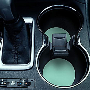 CARIBOU Coasters , Solid Mint Green Design Absorbent ROUND Fabric Felt Neoprene Car Coasters for Drinks, 2pcs Set