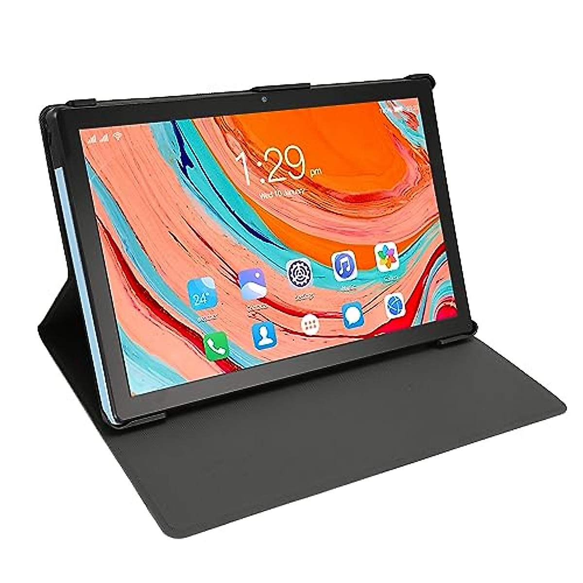 DAUZ Office Tablet, 5G WiFi 4G LTE Aluminium Alloy 10.1 Inch FHD Business Tablet for Production (US Plug)