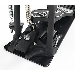 Drum Workshop, Inc. 3000 Series Pedals Bass Drum, Black and Silver, Single (DWCP3000)