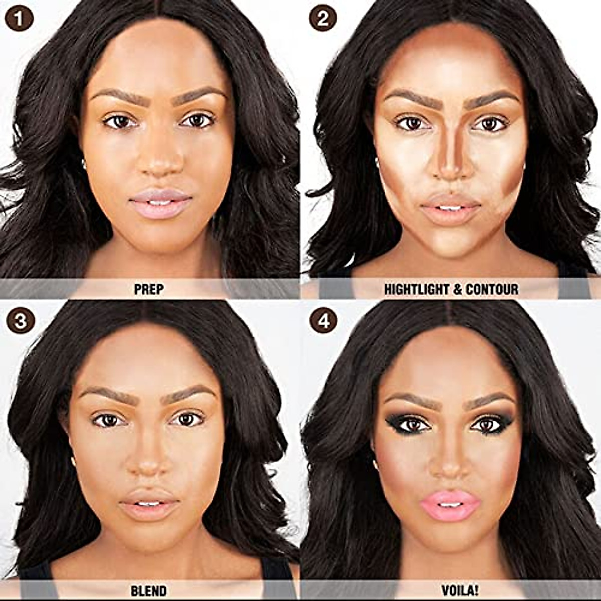 DELISOUL 6 Colors Highlight and Contour Stick,Dual-Ended Full Coverage Wonder Stick,Color Corrector Concealer Stick,Contouring Highlighting Foundation,Shadow Cream Pen Body Shading Makeup Stick Set