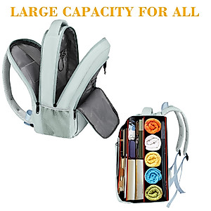 MATEIN Travel Laptop Backpack, Lightweight Anti Theft School Bookbag for Girls Boys and Students with USB Charging Port, Water Resistant 15.6 Inch Computer Bag Sturdy College Daypack Gift for Women