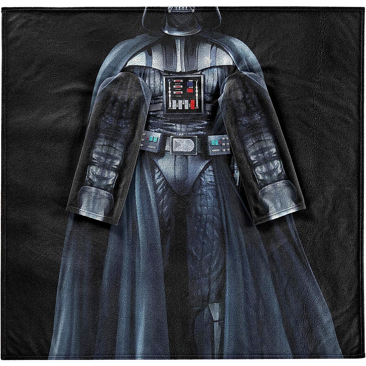 Northwest Comfy Throw Blanket with Sleeves, Youth-48 x 48 in, Being Darth Vader