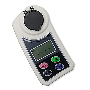 YFYIQI Digital Refractometer Brix Meter Tester for Measuring Sugar Content Water Samples Food Fruits Crops Range 0 to 55.0% Brix