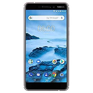 Nokia 6.1 TA-1045 32GB Unlocked GSM 4G LTE Android Phone w/ 16MP Camera - White/Iron (Renewed)