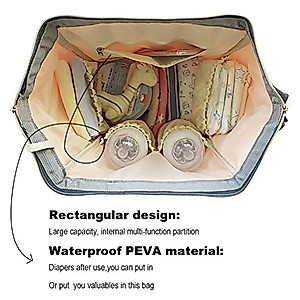 Jewelvwatchro Diaper Bag Backpack Multifunctional Maternity Baby Bags for Mom Blue Purple¡­