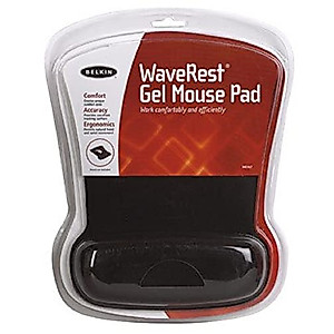 Belkin WaveRest Gel Mouse Pad, Black (F8E262-BLK), 1 Pack