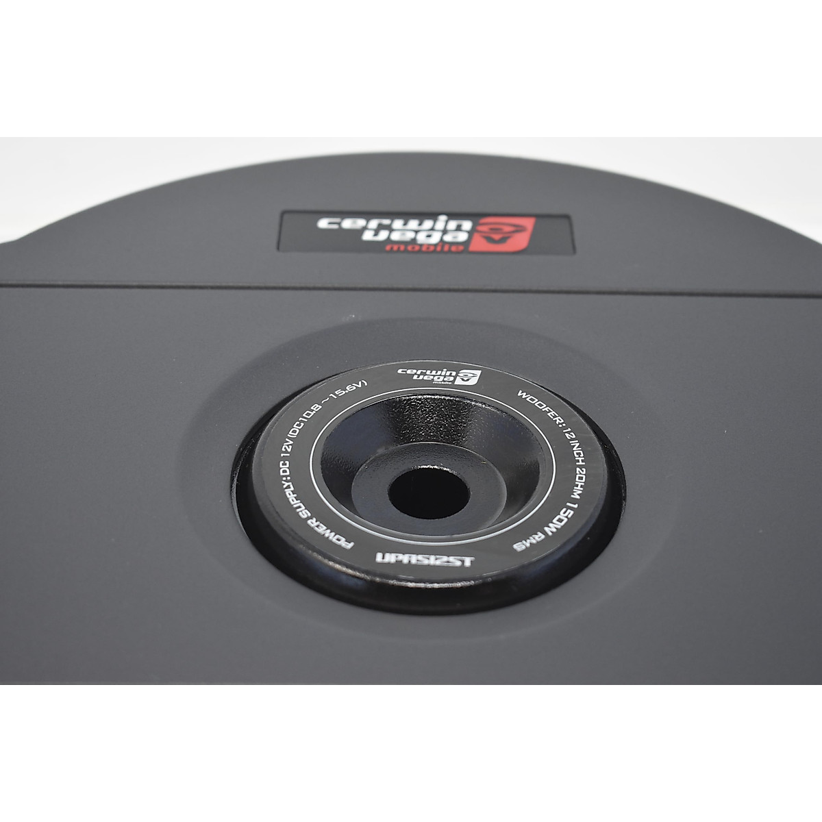 Cerwin Vega 12 Inch 150W RMS 2 Ohm Active Subwoofer for Car Audio - Compact Spare Tire Sub with Bass Knob, PWM MOSFET Power, Thermal Protection - Ideal for 12" Subwoofers Car Audio System VPAS12ST