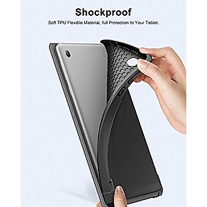 INFILAND Metrobyt-Mobile Alcatel Joy Tab 2 Case, Tri-Fold Soft Frame Cover Case Compatible with Metrobyt-Mobile Alcatel Joy Tab 2 8-inch 2020 Release Model 9032Z Tablet Only, Black
