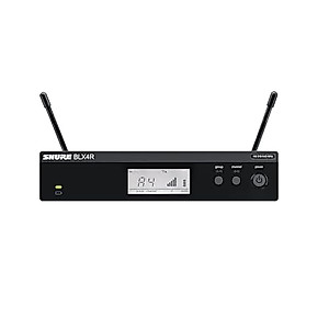Shure BLX14R/W93 Wireless Microphone System - 14-Hour Battery Life, 300 ft Range, UHF | WL93 Lavalier Mic, Single Channel Rack Mount Receiver | H11 Band (BLX14R/W93-H11)
