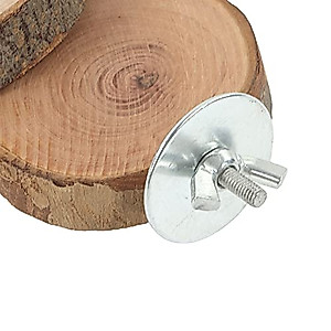 Wooden Hamster Ladder Bridge,Hamster Chew Climbing Toy Playground Small Pet Round Play Exercise Activity Platform for Guinea Pigs Chinchillas and Other Rodents