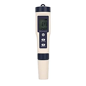 Water Quality Tester, High Accuracy Error Prompt PH Salinity Temp TDS EC Digital Water Detector for Laboratory