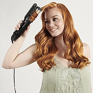 InStyler Max Prime 1.25” 2-Way Rotating Professional Tourmaline Ceramic Iron - Automatic Revolving Curling Iron Straightens & Styles Hair with Four Heat Settings