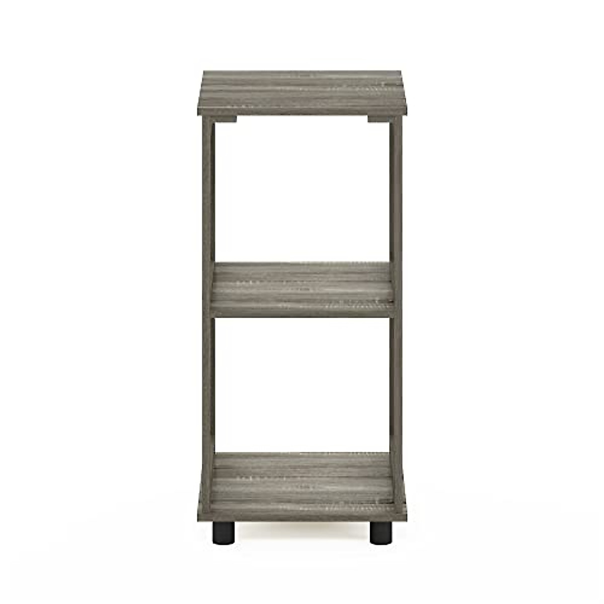 Furinno Romain 2-Tier Tall End Table, French Oak