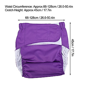 Incontinence Protection Nappies, Breathable Reusable Good Water Absorption Adult Cloth Diaper for Home for Hospital(Large Size)