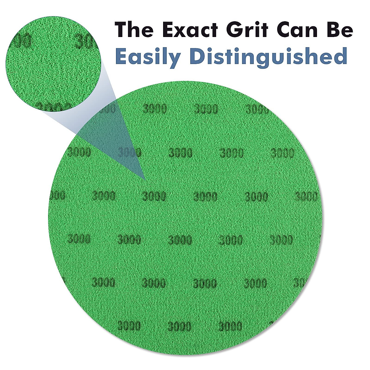 6 Inch 3000 Grit Sanding Disc, GOH DODD 25 Pieces Wet Dry Sandpaper Hook and Loop Sanding Pads for Random Orbital Sander, Automotive, Woodworking, Metal Polishing and Sanding
