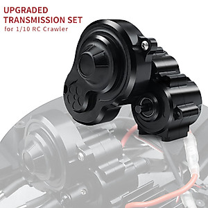 RCLIONS Upgraded Stealth XF Transmission Set RC Car Gearbox for Element Enduro ECTO SE IFS 1/10th Scale Crawler Car