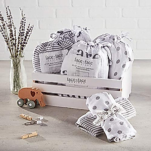 Stephan Baby Face to Face Collection Viscose + Cotton Swaddle, Hunny Bunny