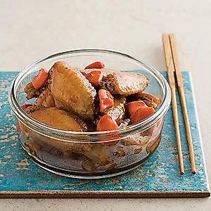 GLASS LOCK 950ml Round Food Container, 1 EA