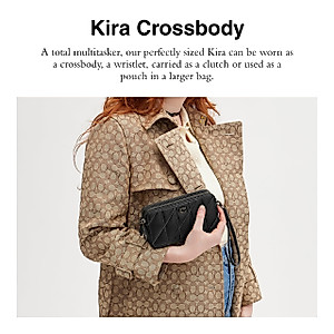 COACH Quilted Pillow Leather Kira Crossbody, Black
