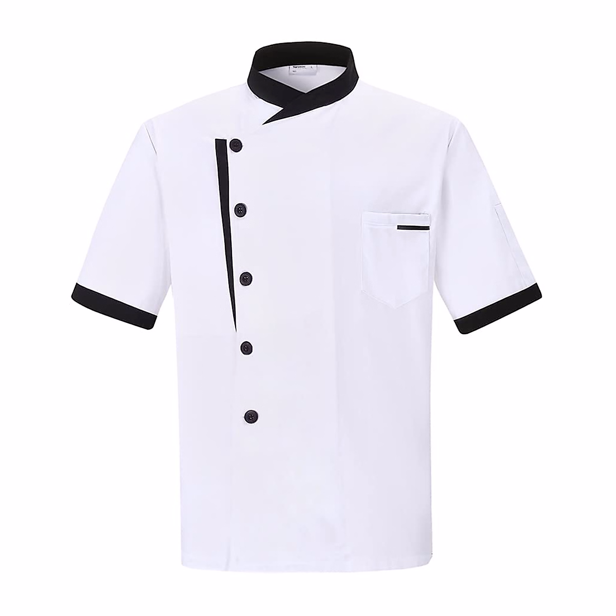 Nanxson Unisex Chef Jacket Men's Chef Coat Restaurant Kitchen Chef Uniform CFM0016 (White Shortsleeve, M)