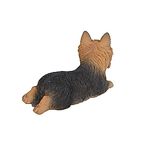 Hi-Line Gift Ltd Yorkshire Terrier Resin Dog Lying Down Statue