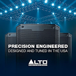 Alto Professional TS408 - 2000W 8" Powered PA Speaker with 3 Channel Mixer, Bluetooth Streaming, Wireless Loudspeaker linking, DSP and Alto App