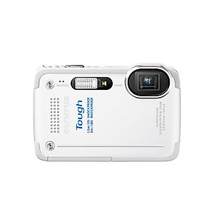 Olympus Stylus TG-630 iHS Digital Camera with 5x Optical Zoom and 3-Inch LCD (White) (Old Model)