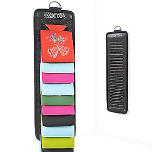 AVMDOM Cooler Holder, Can Cooler Organizer Wall Mount for Easy Display and Access, Hang Up to 22 Coolers, Beer Can Sleeves Holders Cooler Storage, Can Cooler Dispenser for Home, Beer Gift for Men