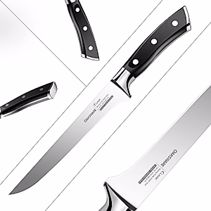 OAKSWARE Boning Knife 5.5-Inch, German Stainless Steel, Full-Tang, Fillet Knife, Kitchen Knife, Multipurpose Meat Knife for Boning, Filleting and Trimming, With Ergonomic ABS-Handle