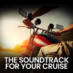 BOSS Audio Systems MC520B 3 Inch Motorcycle Speakers and Amplifier Stereo Sound System - Bluetooth, Weatherproof Full Range Speakers, 2 Channel Amplifier, Wireless Remote, Use With ATV UTV