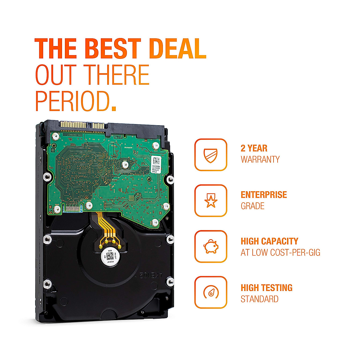 HGST Ultrastar 7K4000 4TB 7200 RPM 512n SAS 6Gb/s 3.5-Inch 64MB HDD Enterprise Hard Drive HUS724040ALS640 (0B26885) (Renewed)