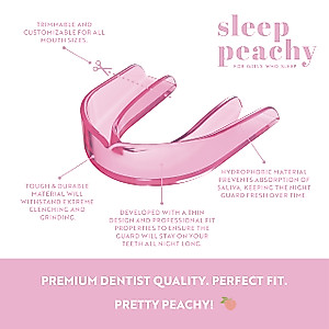 Sleep Peachy Night Guard for Women - Pack of 2 Mouth Guard for Teeth Grinding, Clenching and Bruxism (Pink)