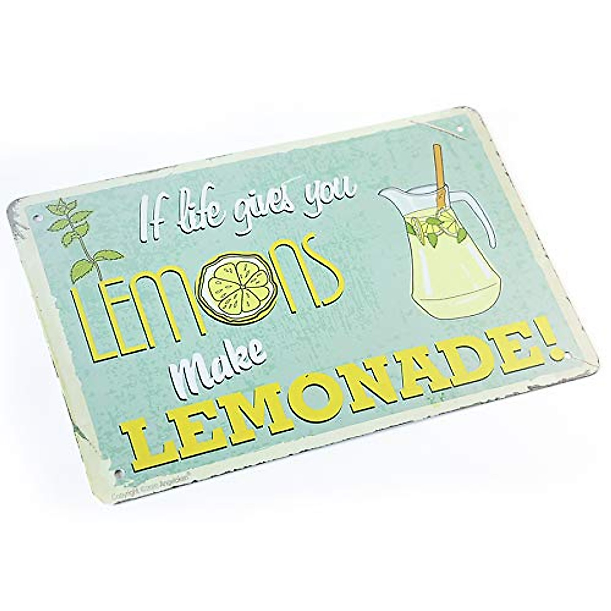 MeowPrint If Life Gives You Lemons Make Lemonade Tin Signs 12 x 8Inch