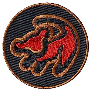 Simba Embroidered Iron On Patch Lion Iron on Patch Logo Symbol Backpack Jean Jacket Bag