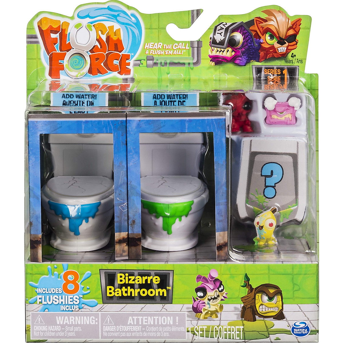 Flush Force - Series 1 - Bizarre Bathroom Collectible 8-Pack Figures (Color/Styles May Vary)
