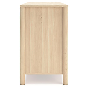 Signature Design by Ashley Cabinella Casual 6-Drawer Dresser with Safety Stop, Light Brown