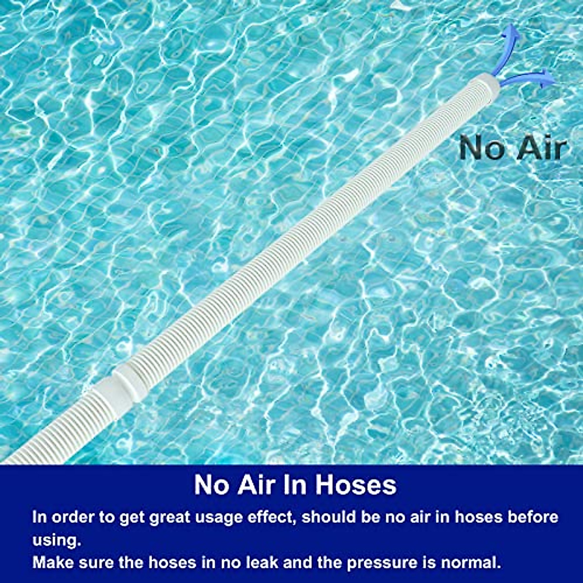POOLWHALE Vacuum Hose/Replacement Pool Hose -1.5” 8 Hoses for Pool,Spa