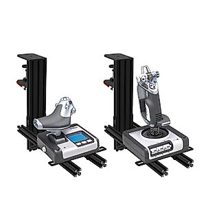 Easyget 2 Set The Desk Mount for The Flight Sim Game Joystick, Throttle and Hotas Systems Compatible with Logitech X56, X52, X52 Pro Hotas, Thrustmaster HOTAS Warthog, T-Flight, T.16000M,TCA and More