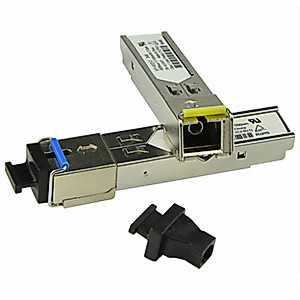 Durable 2PCS 1.25G Single-Mode Fiber SC Simplex Connector 1000BASE BiDi 1310nm/1550nm 3km SFP Transceiver Module SFP-BX03-D