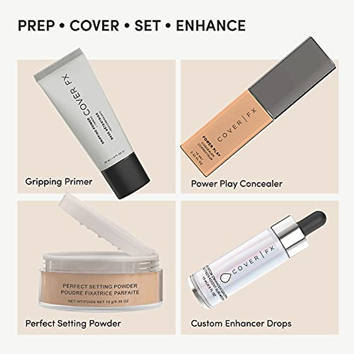 Cover FX Power Play Concealer: Crease-Proof, Transfer-Proof Concealer Provide 16-hour Full Coverage with Powerful Pollution Defense- G Medium 2, 0.33 Fl Oz