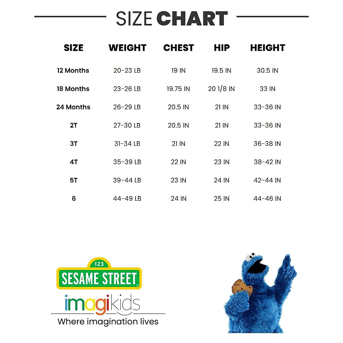 Sesame Street Cookie Monster Toddler Boys Fleece Pullover Hoodie 5T