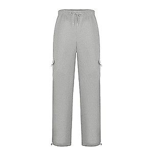 Summer Work Pants for Men Mens Lightweight Joggers Drawstring Pants Womens Sweatpants Mens Cargos Navy Blue Sweatpants Sport Pants Men Men Joggers(02-Grey,Large)