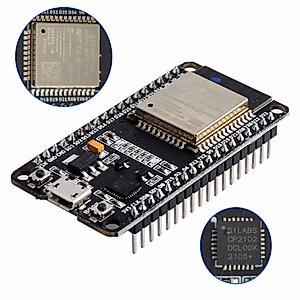 Wishiot NodeMCU-32S ESP32 DEVKIT ESP-WROOM-32 Development Board Dual Cores Microcontroller Processor ESP-32S WiFi Bluetooth-Compatible Module onboard CP2102 Chip
