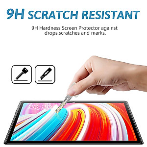 GOZOPO [2-Pack] Screen Protector for Teclast M40 /Teclast M40 Pro 10,1 inch, [Scratch Resistant ] Compatible with Teclast P20HD Tempered Glass Film