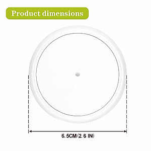 Oui Yogurt Jar Lids Set - 12Pcs Clear Plastic Replacement Lids Compatible With Oui Yogurt Jars