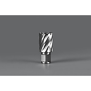 Annular Cutter Set 13 pcs JESTUOUS 3/4 Inch Weldon Shank 1 Cutting Depth and Cutting Diameter from 7/16 to 1-1/16 for Mag Drill Press HSS Standard Kit Two Flat with 2 Pilot Pins