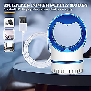 2 Pcs Fly Trap Indoor Fruit Fly Catcher Mosquito Repellent Indoors Gnat Traps Insect Killer for House Indoor with 2 Pcs Refillable Sticky Glue Boards