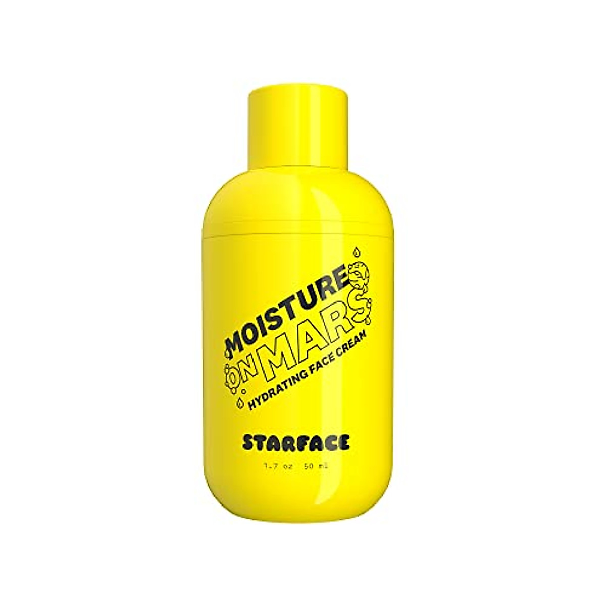 Starface Moisture on Mars, Hydrating Face Cream with Vitamin E and Aloe Vera, Cruelty Free and Oil Free Moisturizer for Acne-Prone Skin, 1.7oz